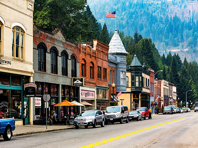 Wallace's historic downtown looks like someone pressed pause on 1910, then added just enough modern touches to keep the coffee hot and the beer cold.
