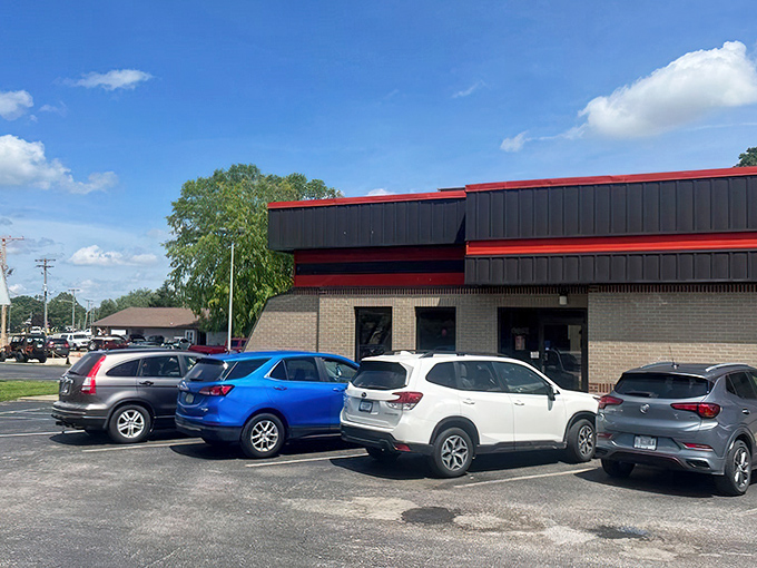 The unassuming exterior of Edinburgh Diner hides culinary treasures within, like a delicious secret waiting to be discovered by hungry travelers.