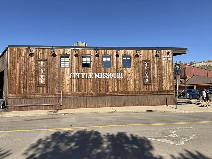 Like a time machine disguised as a restaurant, the Little Missouri's rustic exterior promises authentic Western experiences without an ounce of pretension.