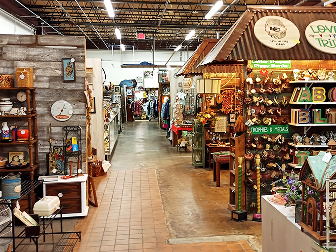Step into this labyrinth of vendor booths where time slows down and your shopping list mysteriously expands with each turn.