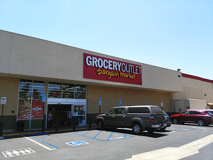 Where budget-conscious foodies find culinary treasures under the California sun &ndash; Grocery Outlet's unassuming exterior hides a world of bargains inside.