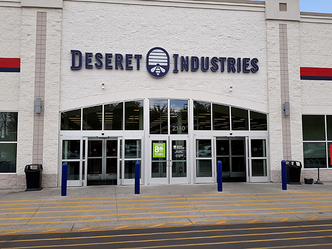 The unassuming facade of Deseret Industries hides a treasure trove within &ndash; like finding the Batcave behind Wayne Manor's bookcase.