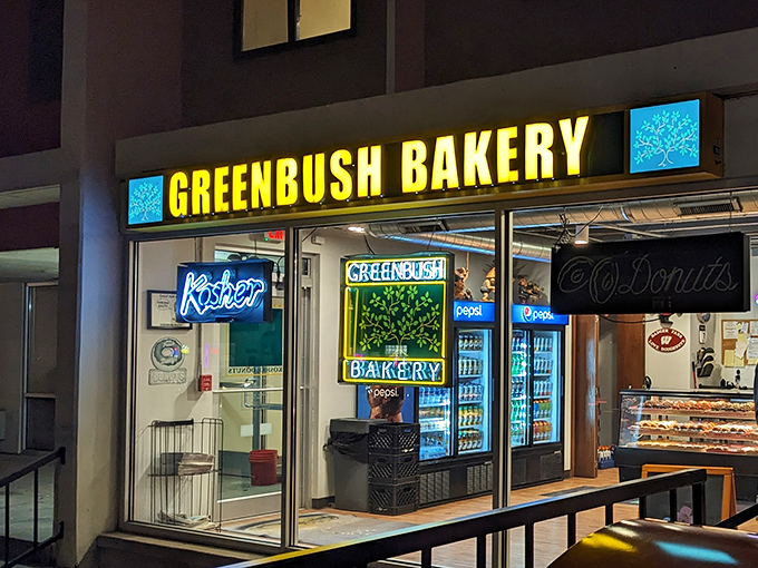 The bright yellow sign of Greenbush Bakery stands out like a beacon of hope for the sugar-deprived. Kosher donuts await inside this Madison treasure.