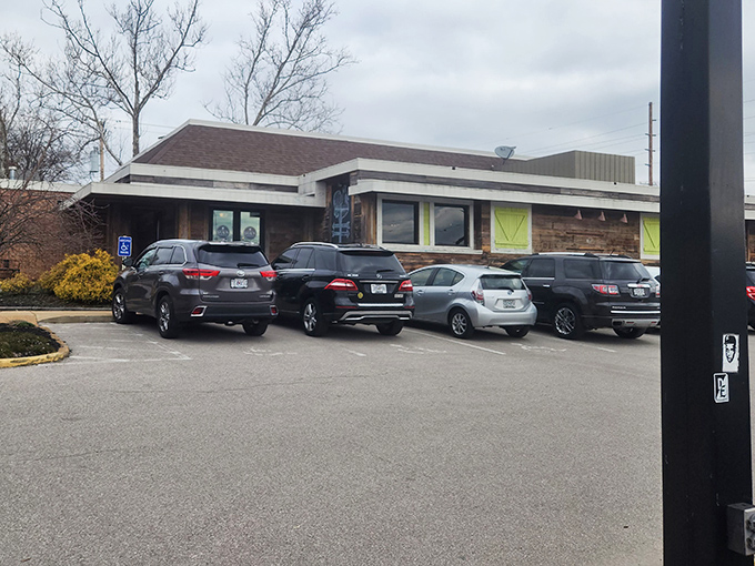 The unassuming exterior of The Shack might fool you, but those packed parking spaces tell the real story. Breakfast pilgrims know where to find their morning salvation.