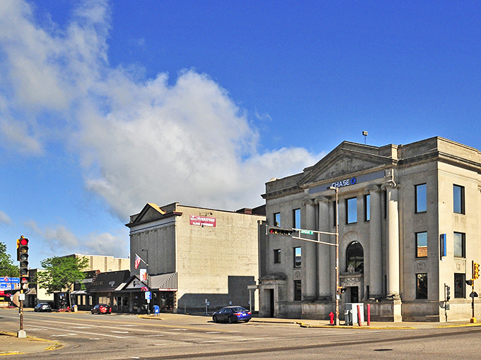 Classical columns and stately architecture make Antigo's downtown feel like a movie set where Frank Capra might film his next heartwarming classic.