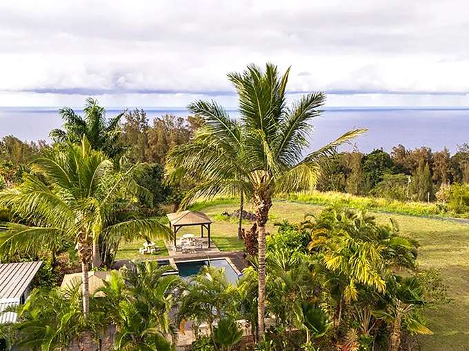 The view that makes you question why you ever stress about anything. Honoka'a's coastline stretches toward infinity, reminding us paradise isn't always crowded.