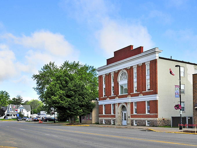 Downtown Antigo's historic brick buildings stand like sentinels of simpler times, where rush hour means three cars at the stoplight.