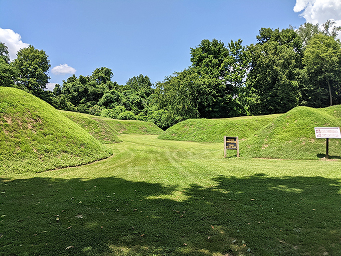 These rolling green earthworks aren't nature's handiwork&mdash;they're Civil War fortifications where history and hiking meet. The past never looked so invitingly lush.