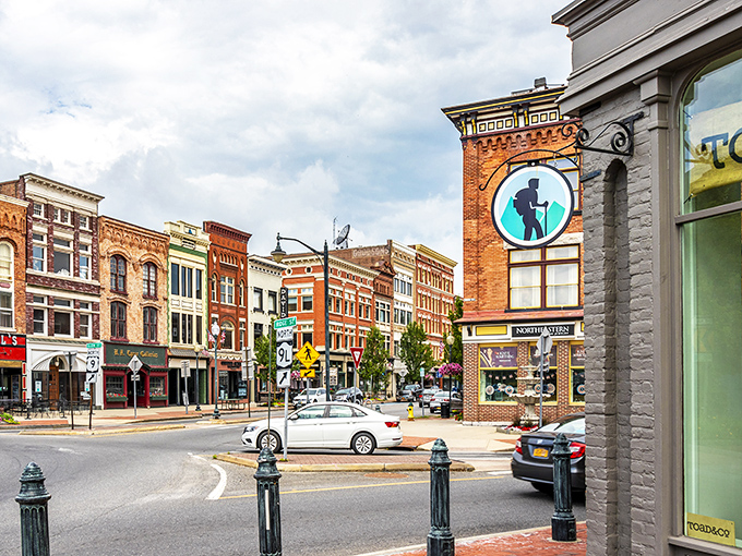 Downtown Glens Falls looks like a movie set where Jimmy Stewart might dash across the street to save the local bank from a holiday crisis.