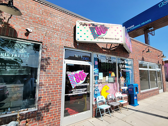South Broadway's brick buildings house many treasures, but none quite as vibrant as this neon-signed portal to your childhood.
