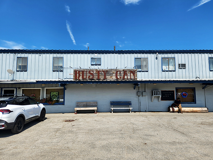 The weathered sign says it all &ndash; this isn't a place that needs fancy curb appeal when the brisket does the talking.
