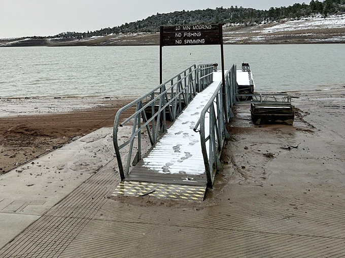 Even in the off-season, this lonely dock stands ready, patiently waiting for summer like we all do during those last weeks of winter.