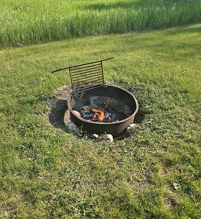 The original Netflix: staring into dancing flames while contemplating life's mysteries. This simple fire ring has hosted more stories than Hollywood.