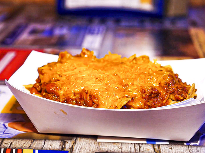 Cheese melted over hearty chili creates a comfort food masterpiece that would make your grandmother both proud and jealous.