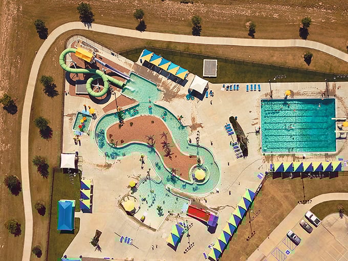 Colby's Aquatic Park offers summer splashes and lazy river lounging that rivals resorts charging triple the admission. Retirement perks include staying cool.