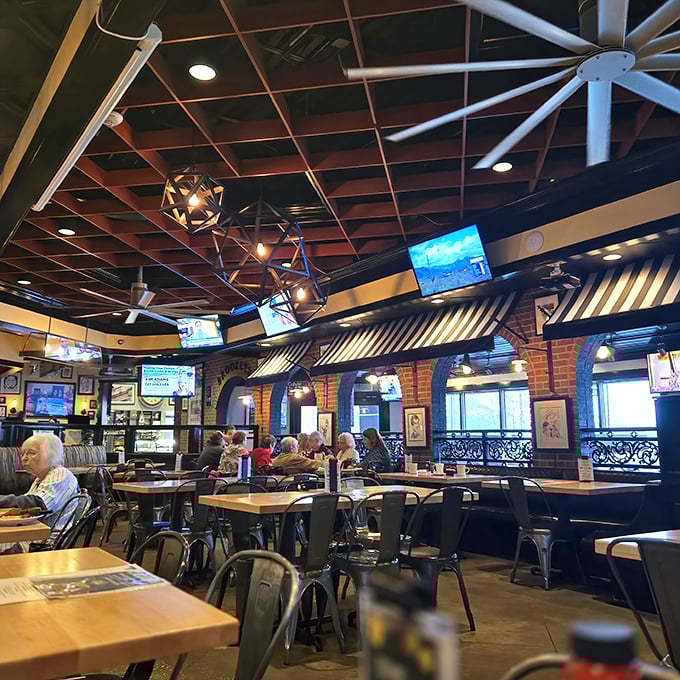 Happy diners enjoying their meals proves that good food creates good times, every single time without fail.