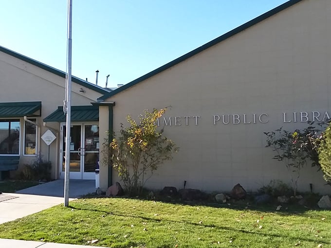 The Emmett Public Library&mdash;where retirement dreams of "finally having time to read" come true, one borrowed bestseller at a time.