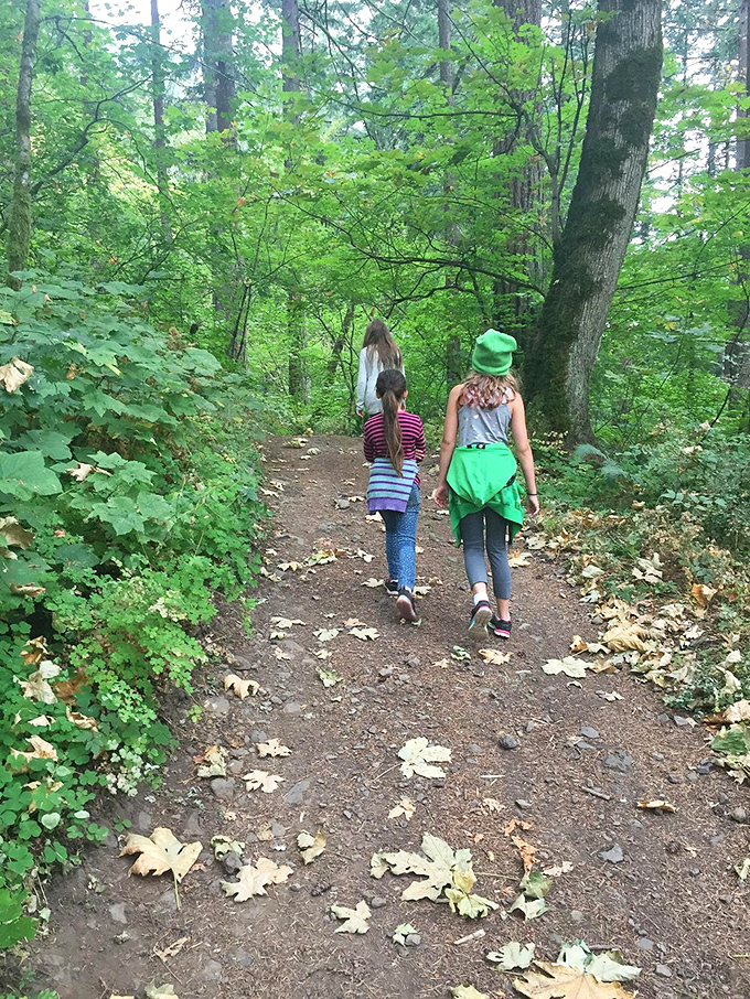 Two explorers embarking on nature's treasure hunt, where the path itself is the X that marks the spot.