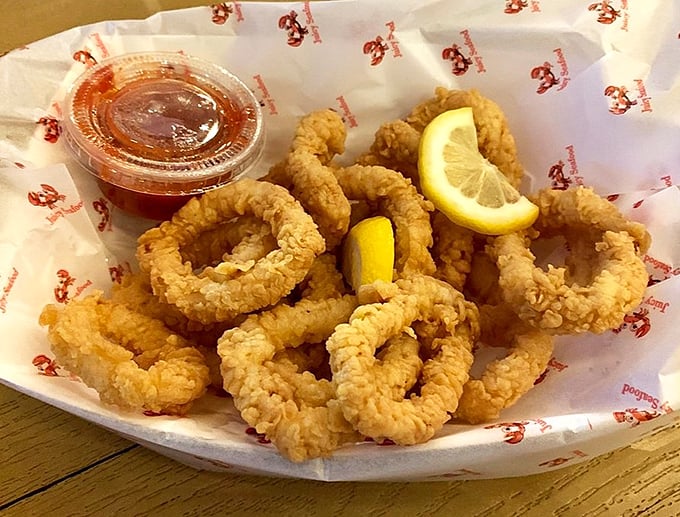 Calamari so perfectly fried it makes you wonder why anyone would ever eat anything else. The lemon wedge isn't decoration&mdash;it's essential equipment.