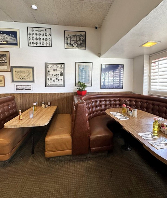 More booth seating means more happy customers, and those tufted vinyl seats have supported countless satisfied breakfast eaters over the years.