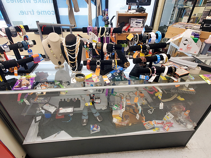 Treasure hunting in the jewelry case where "finders keepers" is the official store policy, legally speaking of course.