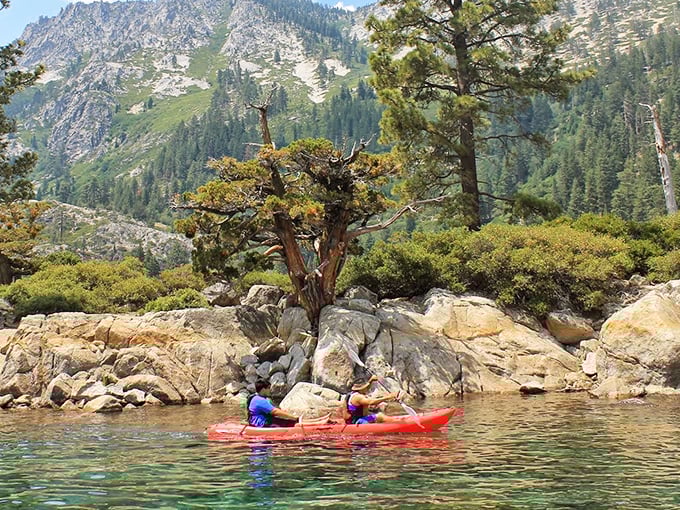 Kayaking through waters this pristine feels like paddling through liquid sapphire &ndash; nature's ultimate flex.
