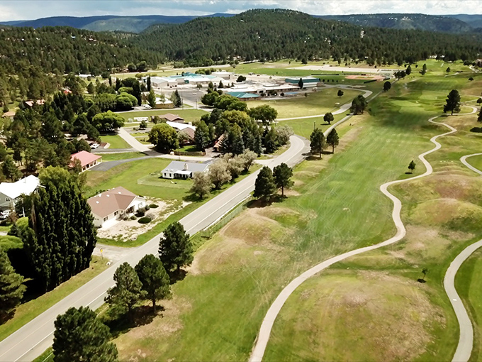 These fairways wind through the pines like nature's own obstacle course, minus the windmills and clown faces.
