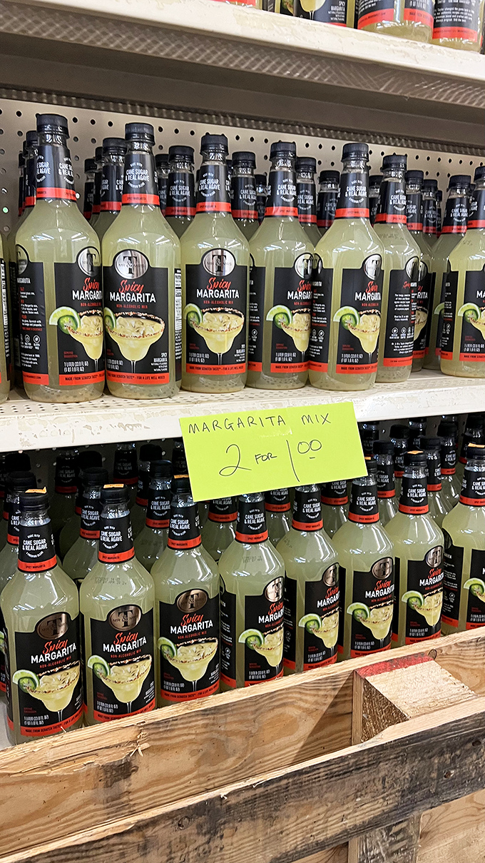 Margarita mix at bargain prices&mdash;because sometimes Tuesday needs a little help becoming Taco Tuesday with proper liquid accompaniment.
