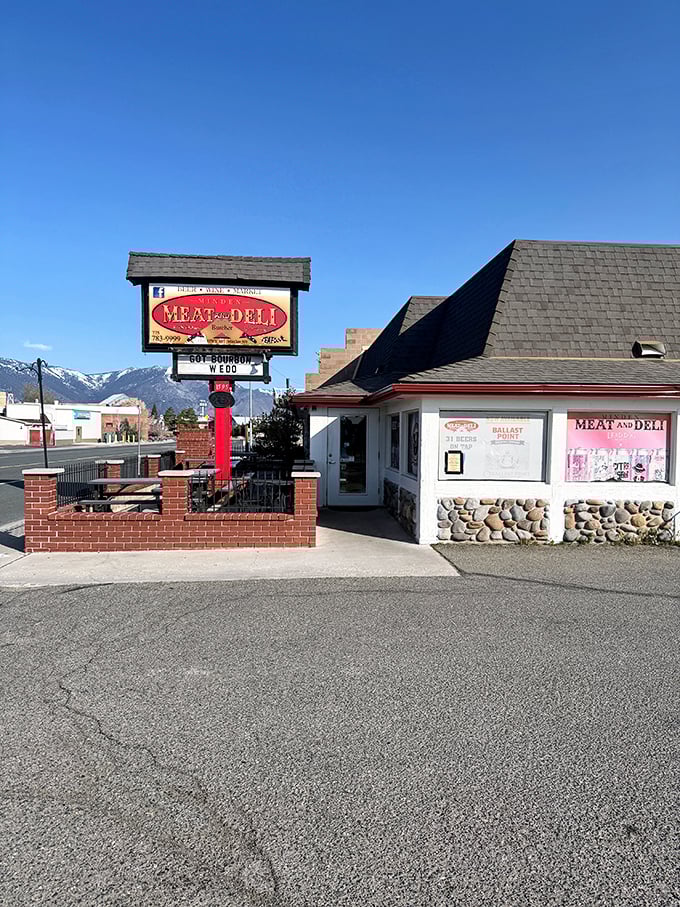 When your local deli has mountains in the background, you know you're doing small-town life right.