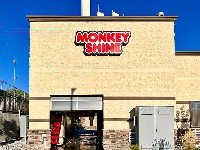 Monkey Shine car wash: where desert dust surrenders to soap suds. Your vehicle deserves to sparkle against those postcard-worthy mountain backdrops.