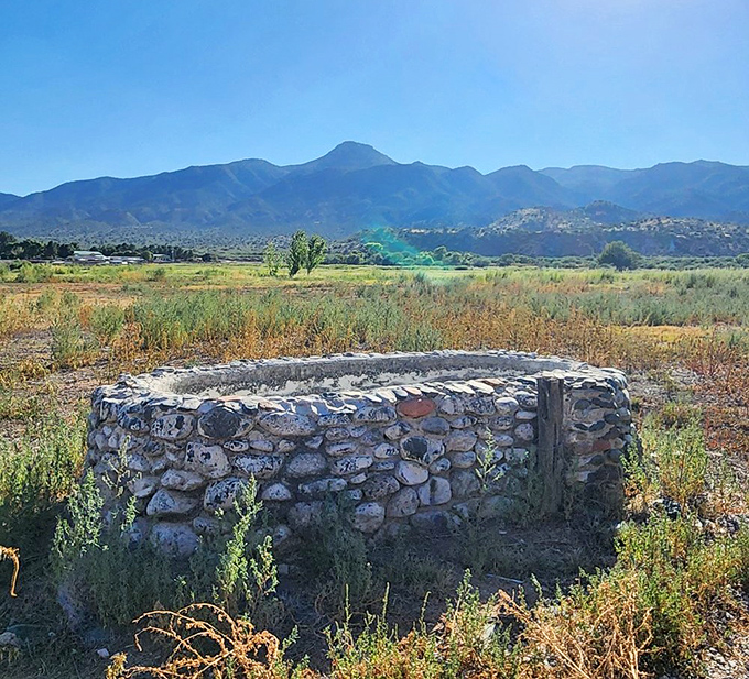 This old stone trough has stories to tell&mdash;if only it could talk, it'd probably say "you should see the sunset from here."