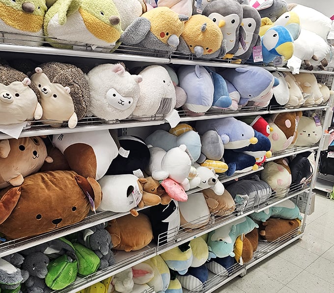 Plush paradise! These cuddly creatures with kawaii faces are impossible to resist, even for grown adults with budgets.