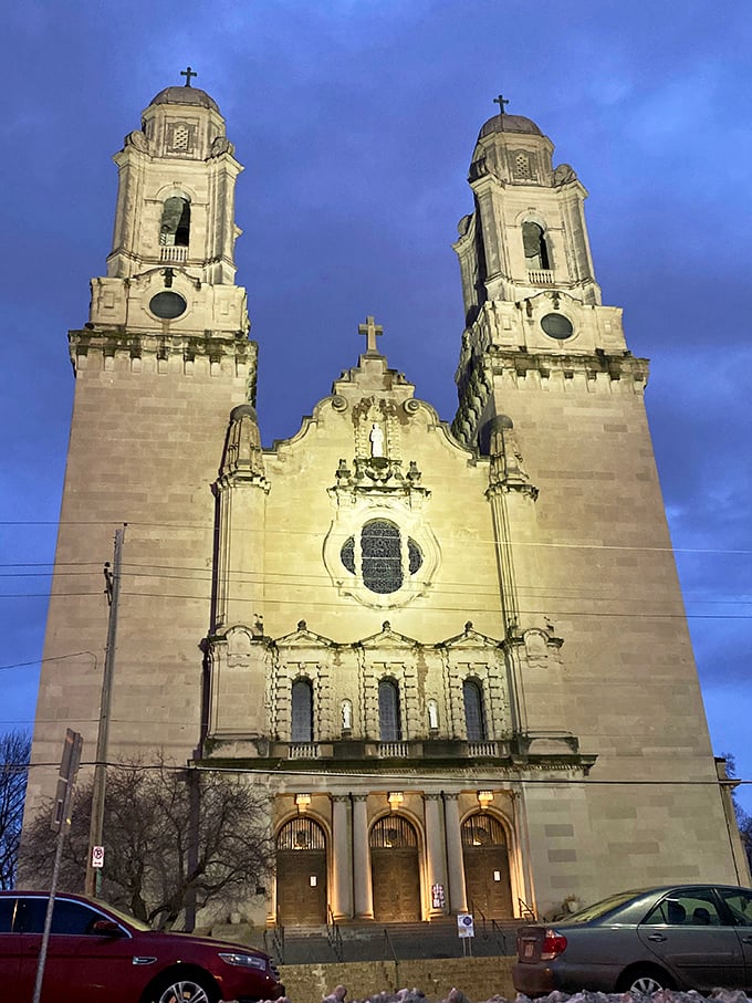 Saint Cecilia Cathedral's twin towers reach skyward like stone prayers. Architectural majesty that makes even non-believers pause in appreciation.