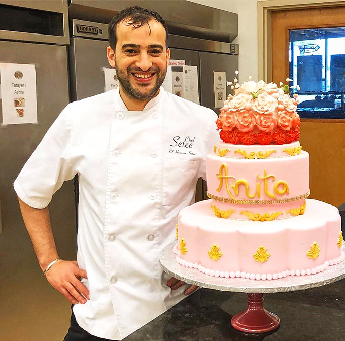Behind every great pastry is a passionate chef&mdash;the pride in his craft evident in both his smile and that spectacular celebration cake.
