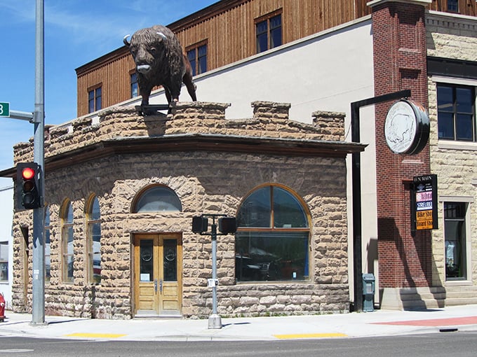 That buffalo statue isn't just decoration&mdash;it's a reminder that in Driggs, the wild spirit of the West is always watching.