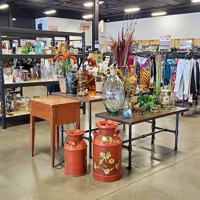 Decorative vessels that once graced other homes now stand in formation, auditioning for roles in your living room redesign.