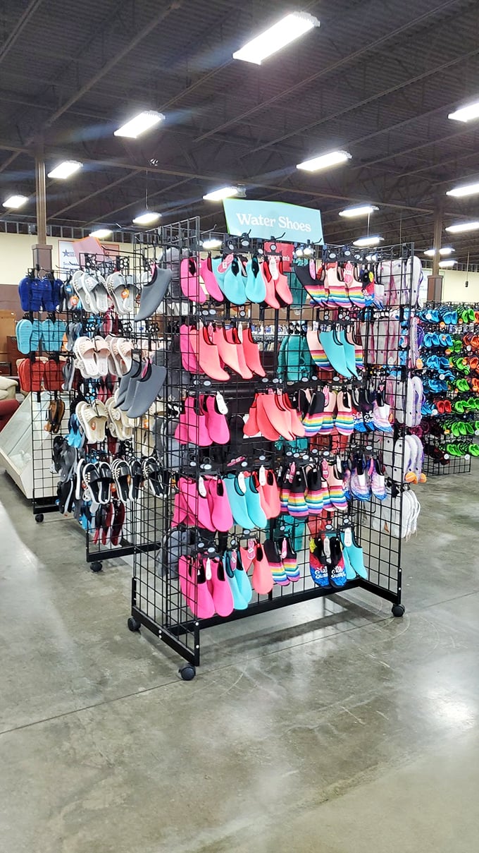 Summer's calling with a rainbow of water shoes. Perfect for those who want to protect their feet without sacrificing their savings account.