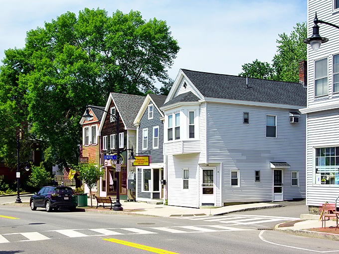 These colorful storefronts aren't just businesses &ndash; they're the community's living room, where running errands often includes catching up on town gossip and weather predictions.