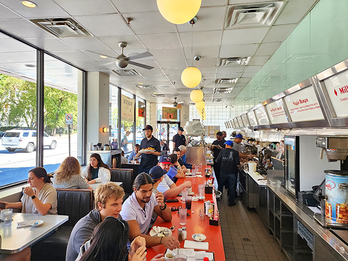 Where strangers become temporary neighbors, united by the universal language of good food and coffee.