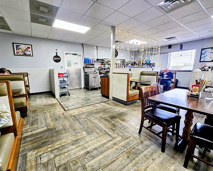 Where locals gather to solve the world's problems over coffee and pie&mdash;the unofficial town hall of Pekin with better seating and tastier solutions.