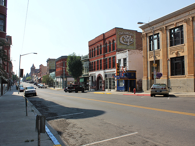 Butte's downtown stretches along streets where the architecture tells stories of boom times, with buildings that would be tourist attractions commanding premium prices elsewhere.