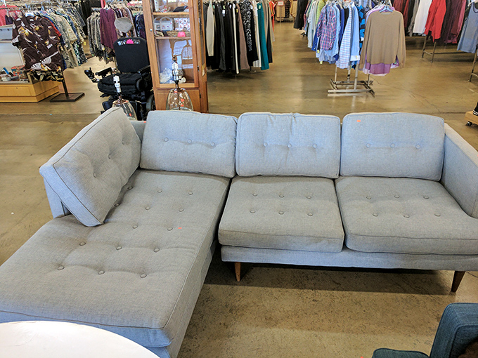 This mid-century sectional sofa isn't just furniture&mdash;it's a statement piece with stories to tell and new memories to make.