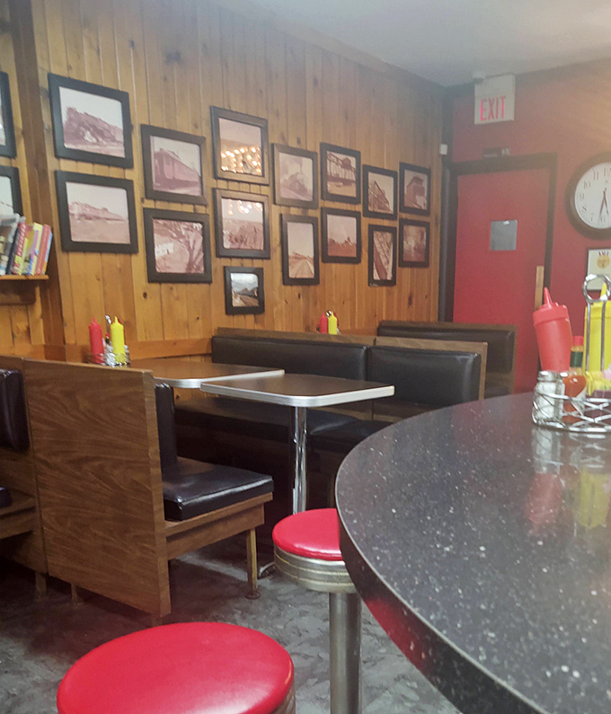 The diner's interior feels like a time capsule where conversations flow as freely as the coffee, and every booth has witnessed decades of local gossip and celebration.