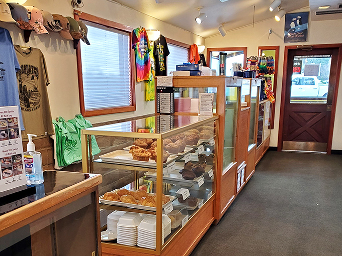 Display cases filled with homemade treasures and local memorabilia create that perfect "been here forever" vibe that no corporate chain can replicate.