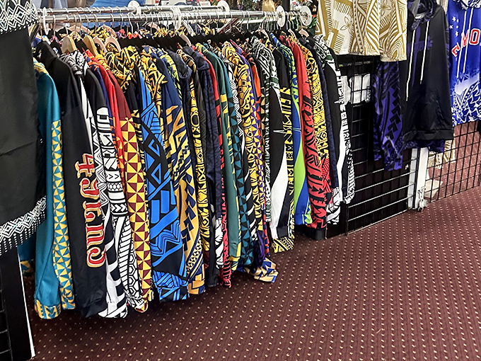 These vibrant patterned shirts aren't just clothing&mdash;they're wearable personality statements waiting for the right bold soul to take them home.