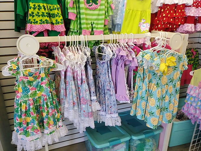 Tiny dresses with enormous charm. Future fashionistas start here, with prices that won't make parents weep when they're outgrown in weeks.