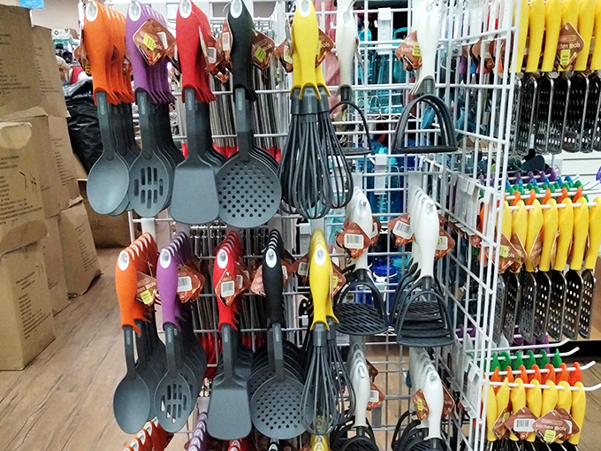 Kitchen utensils in carnival colors that transform mundane cooking tasks into something that feels suspiciously like fun. Spatula joy is real.