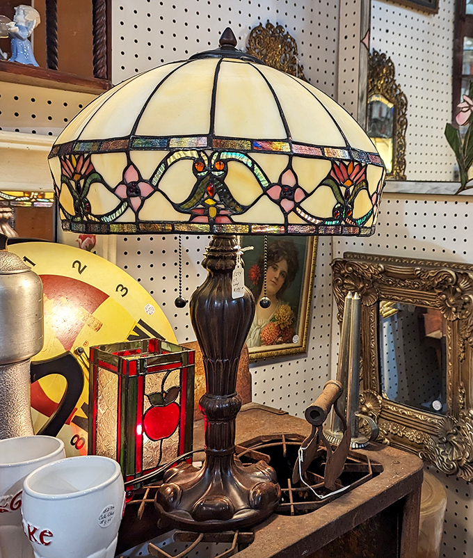 This isn't just a lamp&mdash;it's functional art with history illuminating from every pane of stained glass. Edison would be impressed.