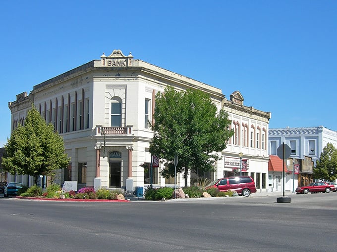 Classic small-town architecture that reminds us when banks were built to inspire confidence rather than hide behind corporate glass facades.