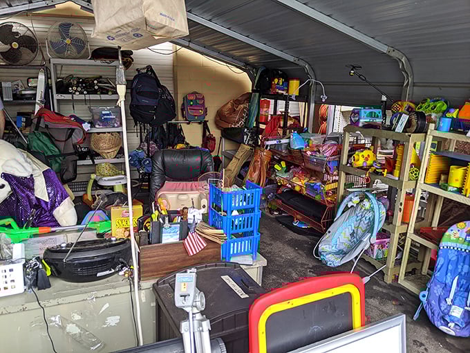 A colorful jumble of possibilities. Like a real-life version of your grandmother's attic, if your grandmother collected absolutely everything.